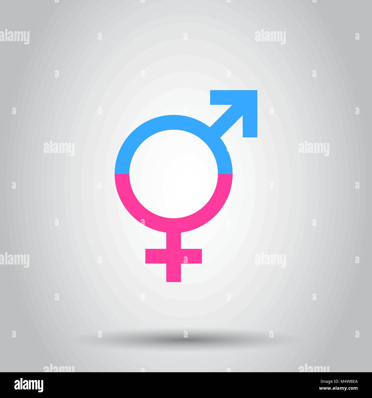 Gender equal icon. Vector illustration on isolated background. Business ...