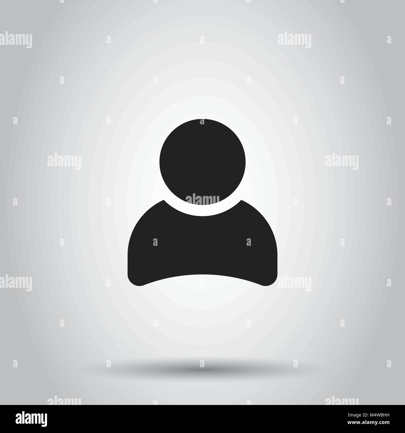 People icon. Vector illustration on isolated background. Business ...