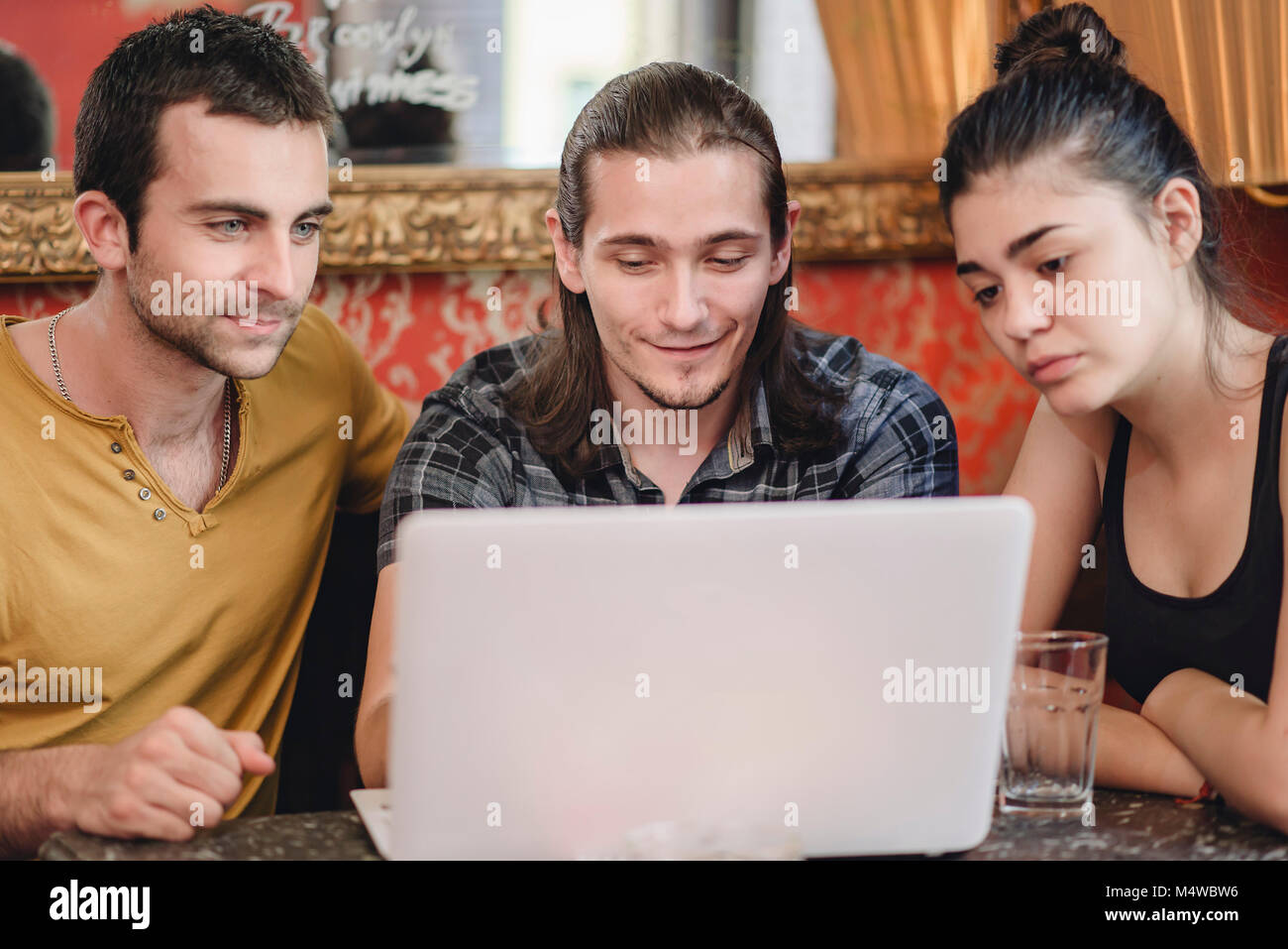 Coffee shop get together Stock Photo - Alamy