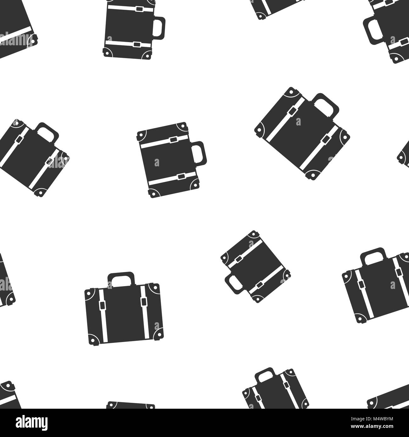 Suitcase seamless pattern background. Business flat vector illustration ...