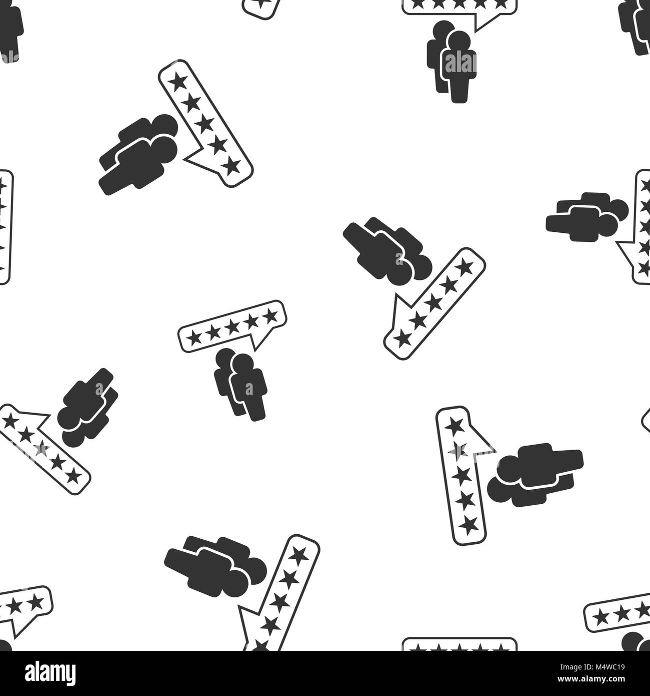 Customer reviews, rating, user feedback seamless pattern background ...