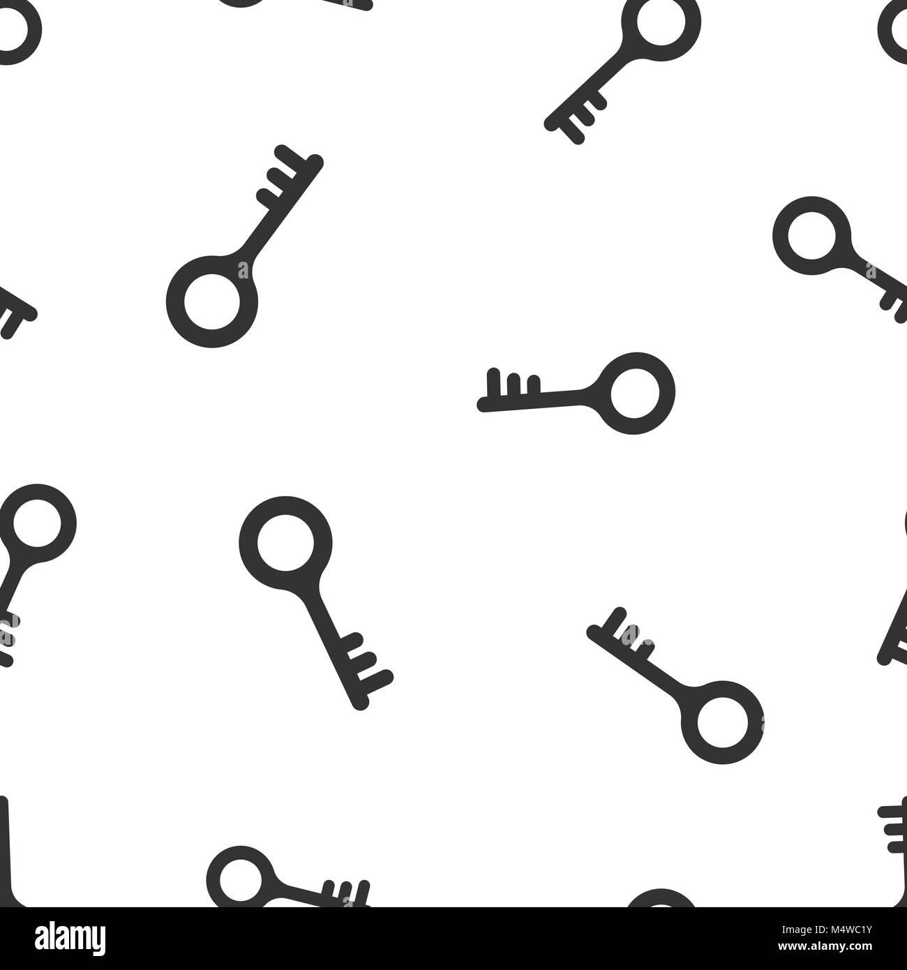 Key icon seamless pattern background. Business flat vector illustration ...