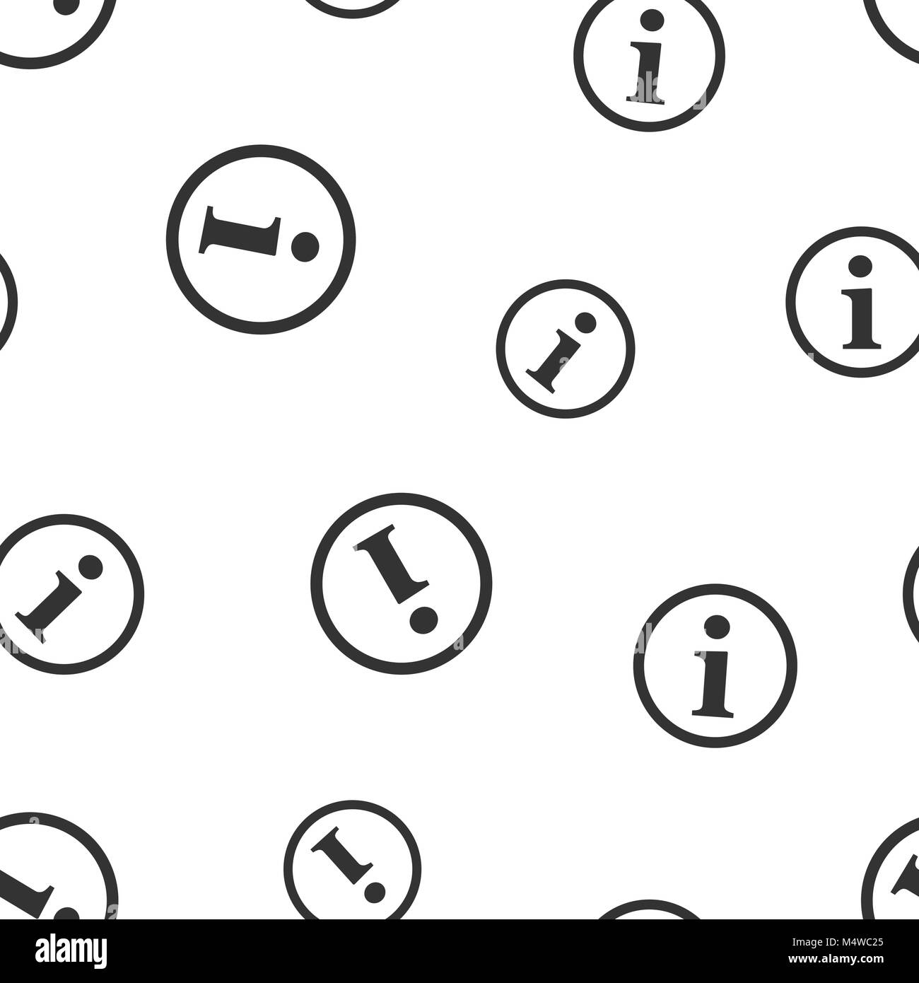 Information icon seamless pattern background. Business flat vector ...