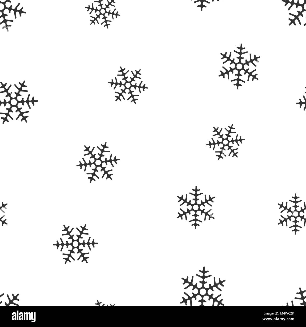 Snowflake seamless pattern background. Business flat vector ...