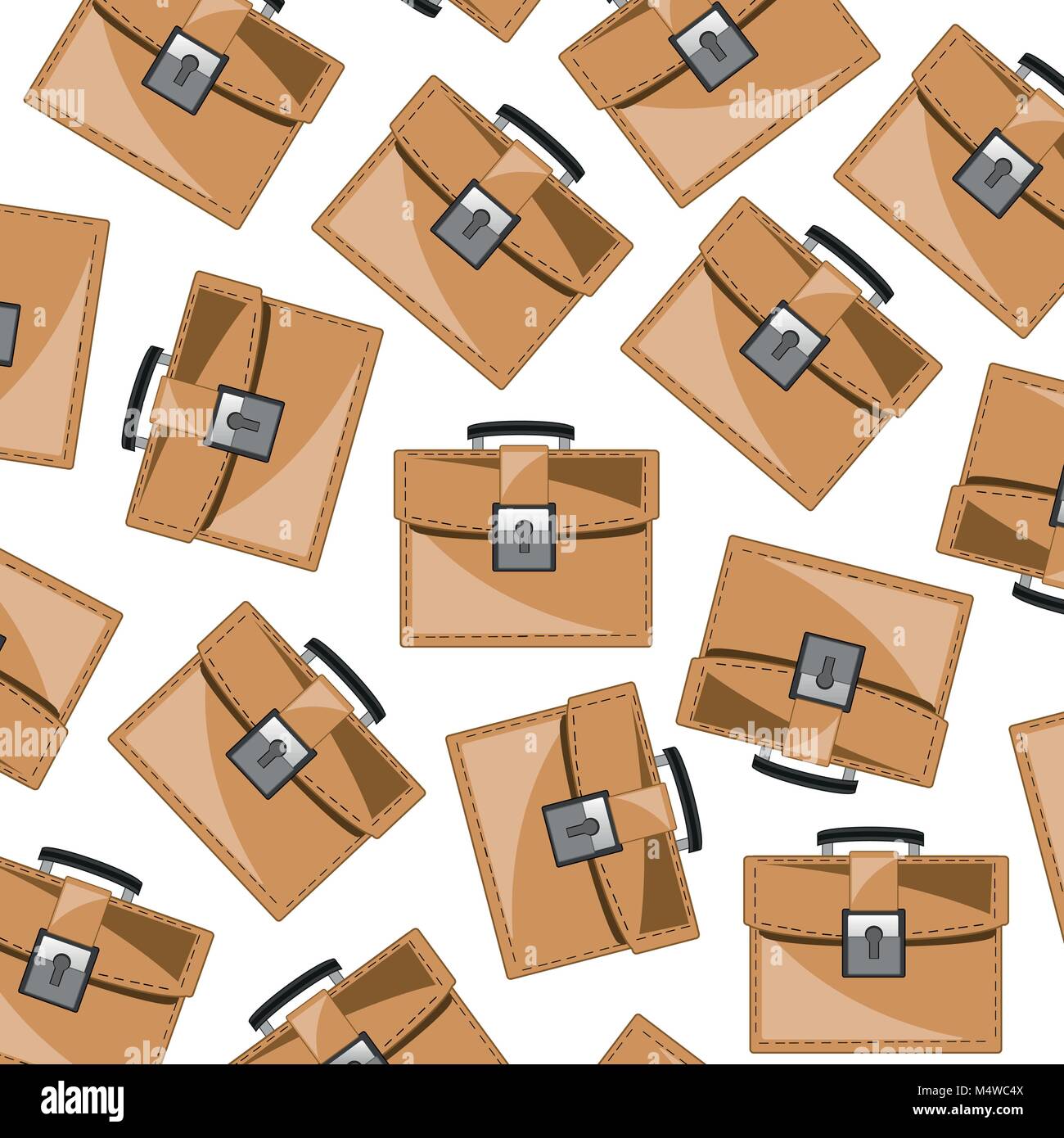 Brown briefcase pattern Stock Vector Image & Art - Alamy