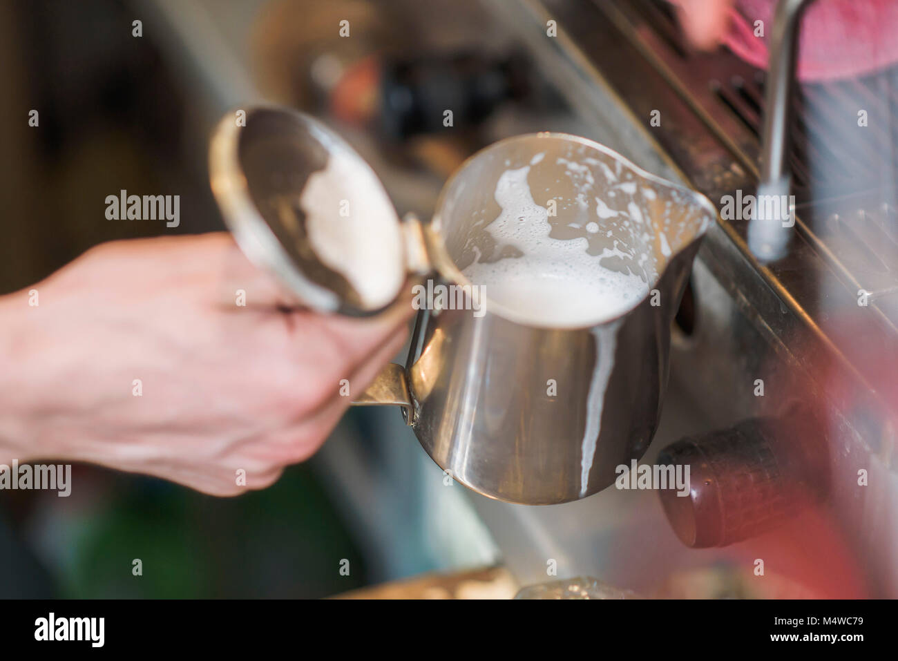 Frothy chocolate milkshake hi-res stock photography and images - Alamy