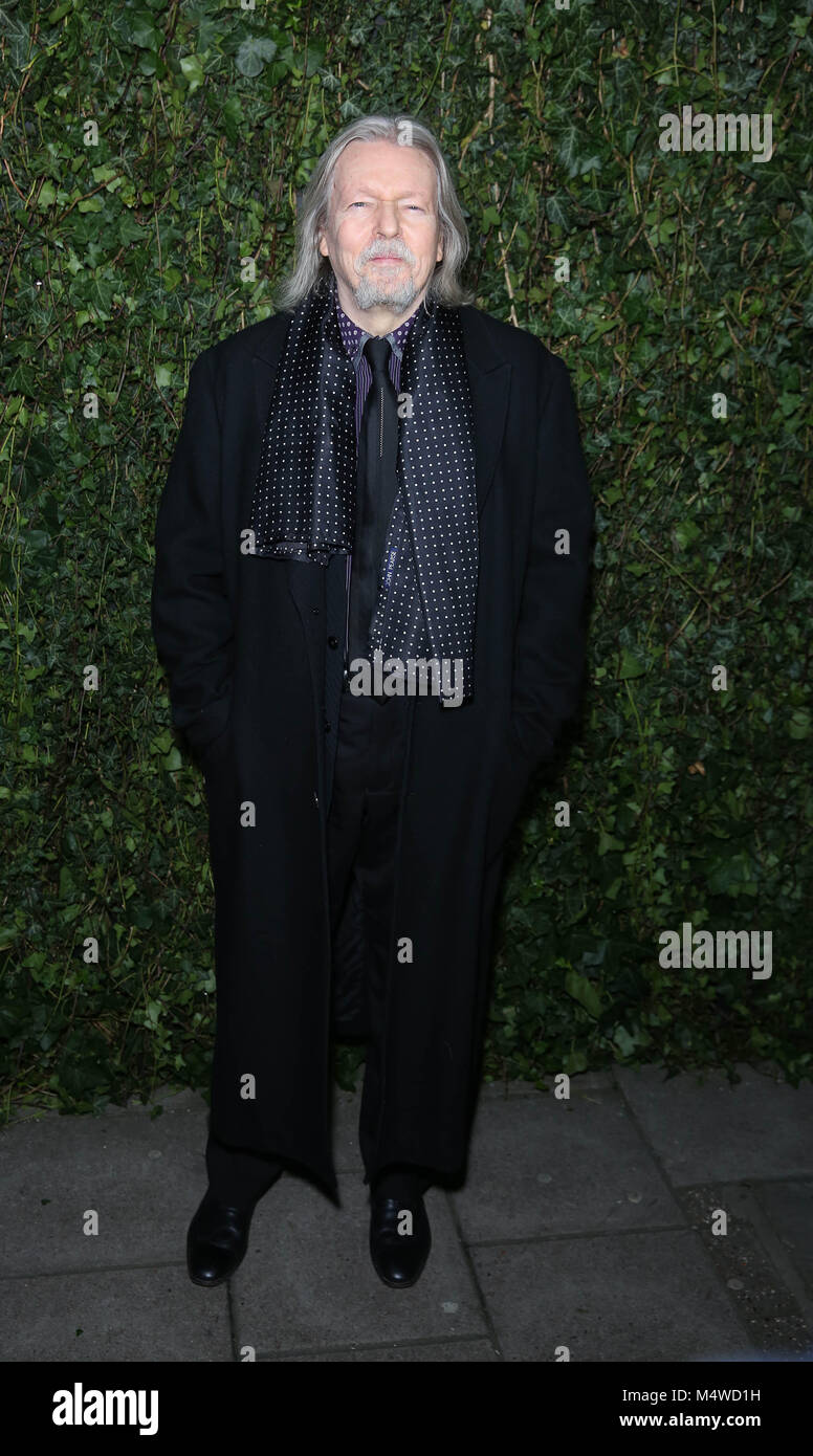 Christopher Hampton arriving at the Charles Finch and Chanel pre-Bafta ...
