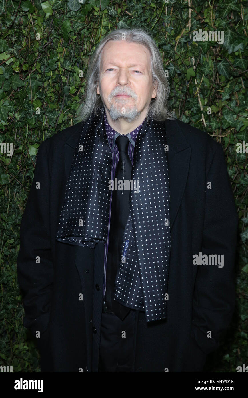 Christopher Hampton arriving at the Charles Finch and Chanel pre-Bafta ...