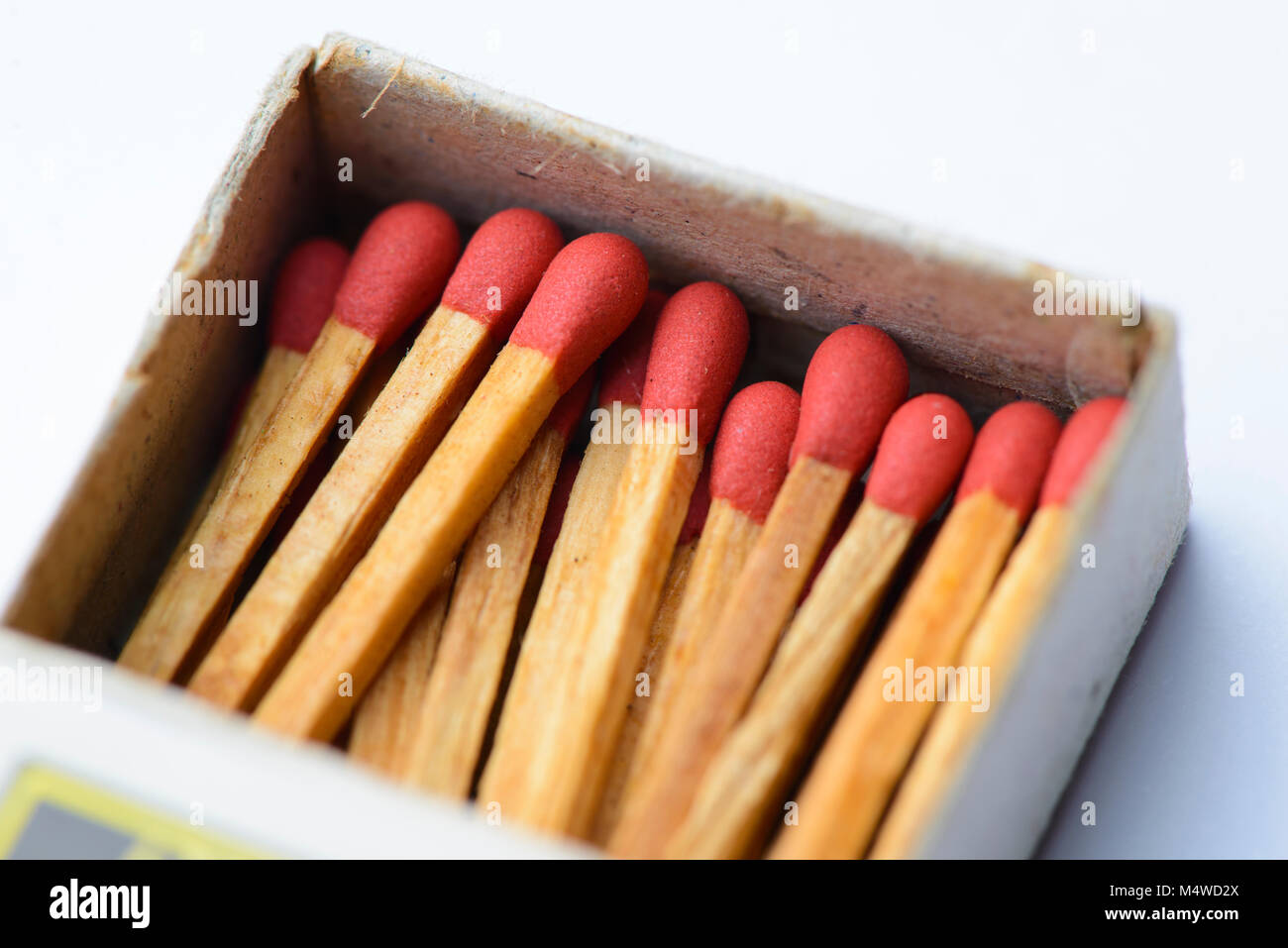 Box of matches isolated on white background Stock Photo - Alamy