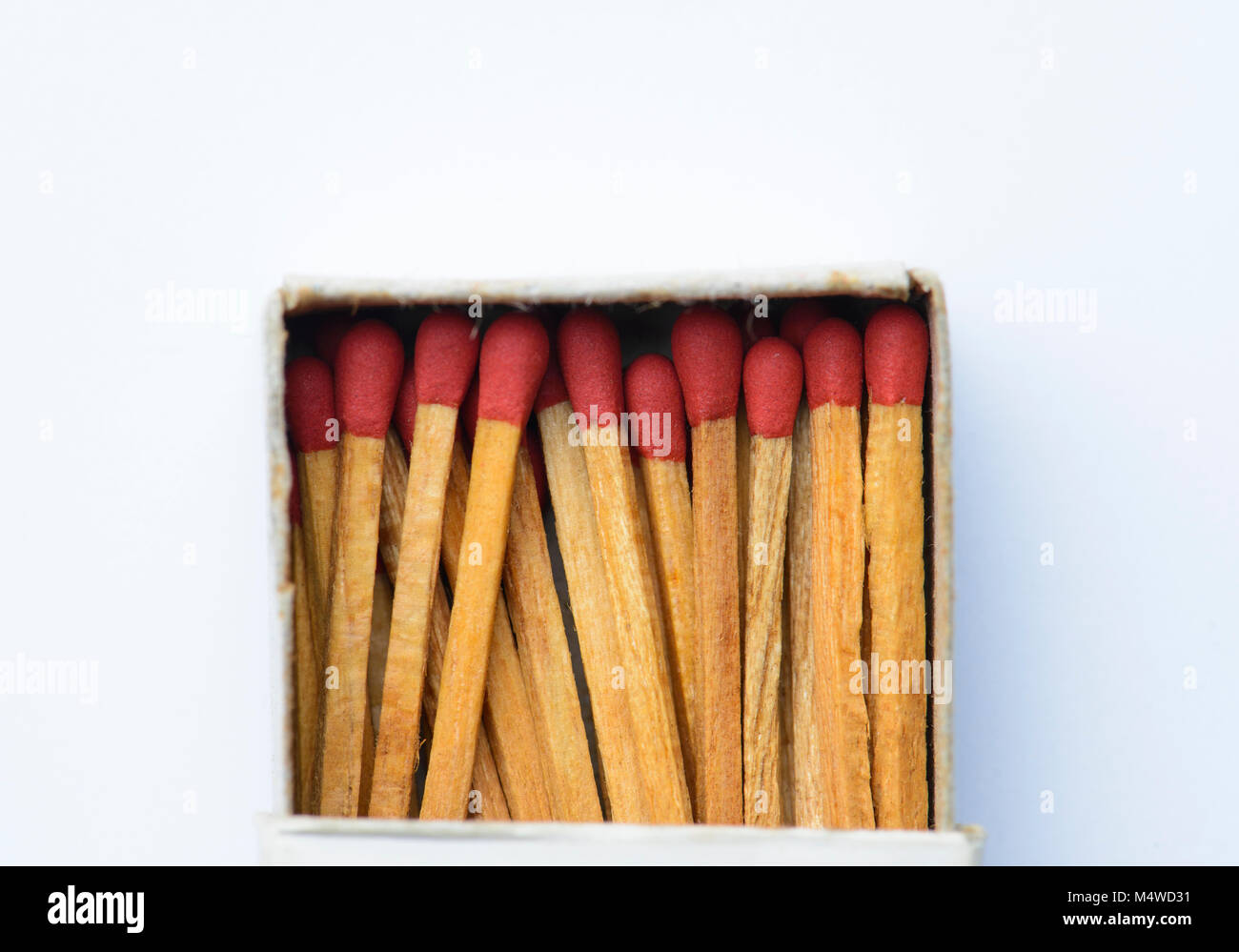 Box of matches isolated on white background with copy space Stock Photo ...