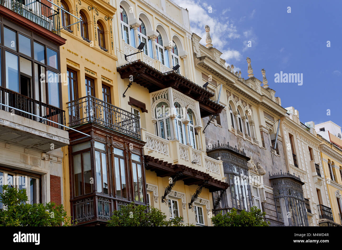 Historic buildings and monuments of Seville, Spain. Architectural ...