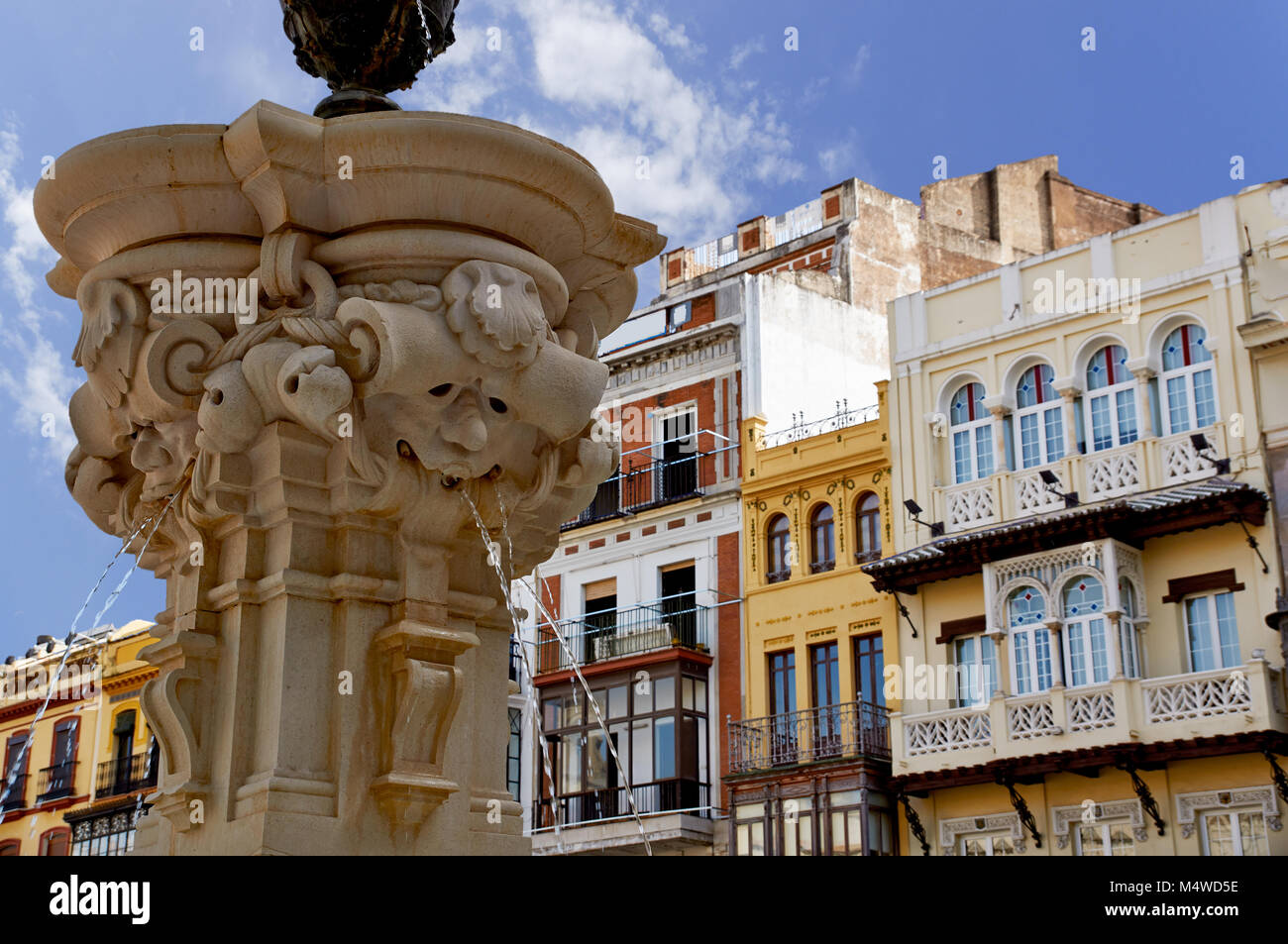 Historic buildings and monuments of Seville, Spain. Architectural ...