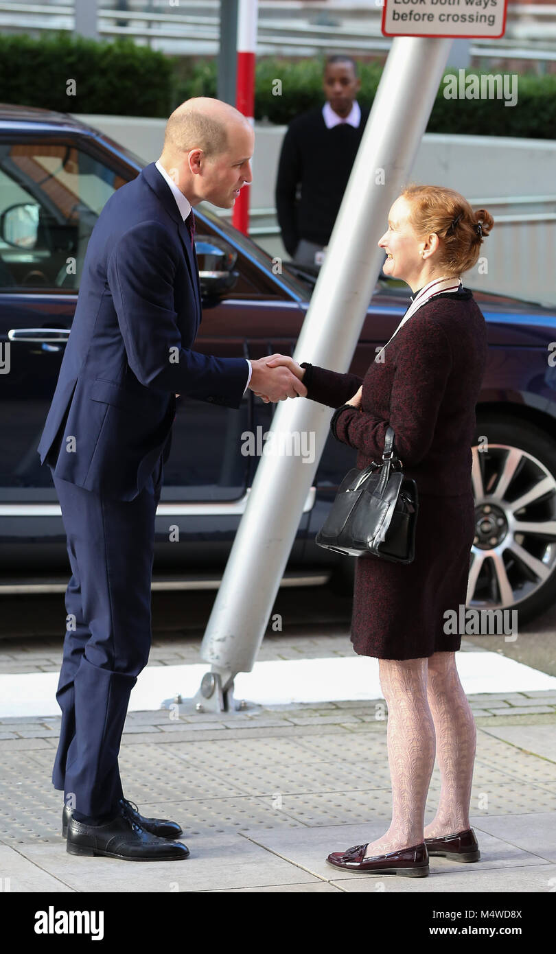 The Duke of Cambridge arrives at the Evelina Children’s Hospital to ...
