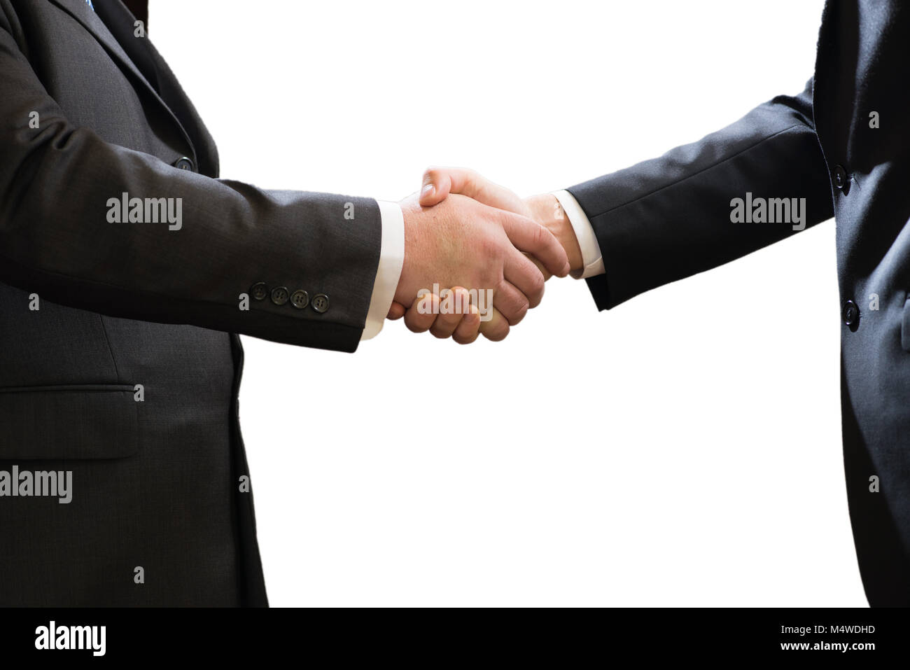 Handshake, Successful businessmen shaking hands, isolated on white ...