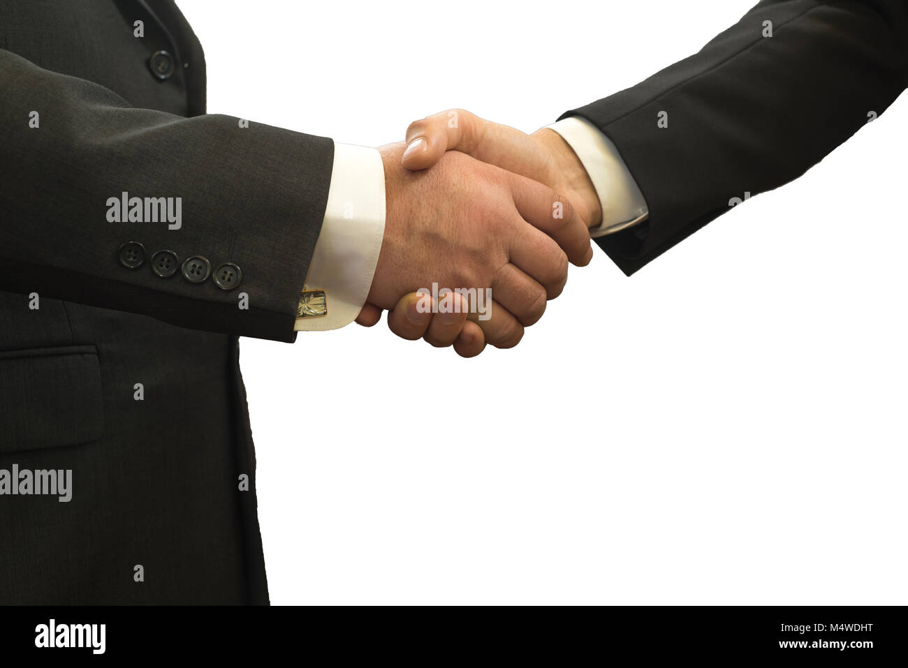 Handshake, Successful businessmen shaking hands, isolated on white ...