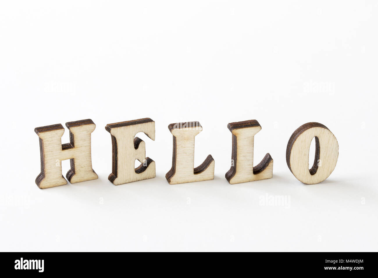 hello, Wood letters HELLO Stock Photo - Alamy