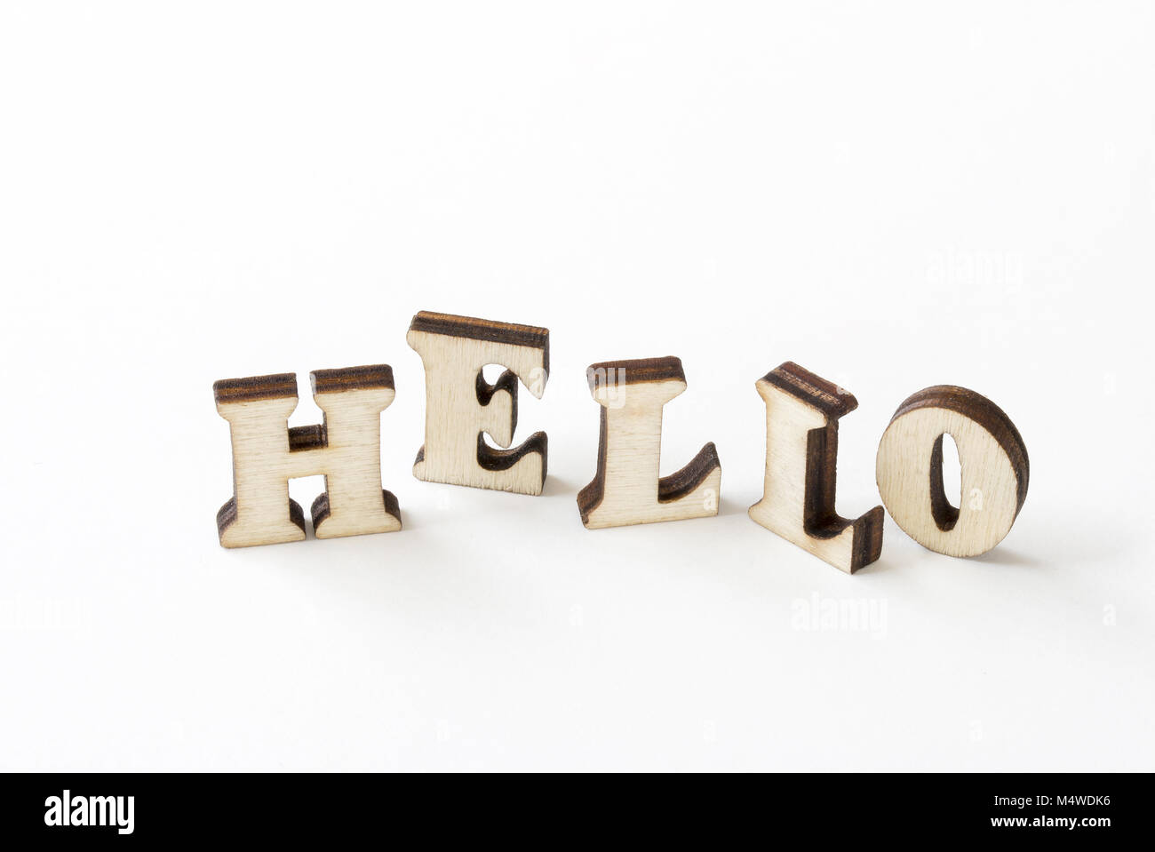 hello, Wood letters HELLO Stock Photo - Alamy