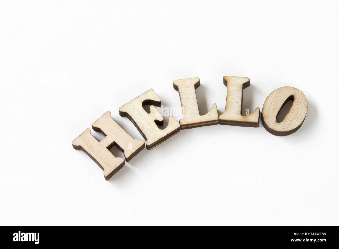 hello, Wood letters HELLO Stock Photo - Alamy