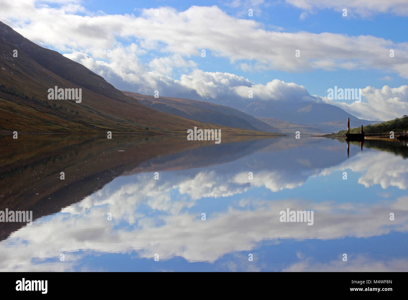 Mountain reflections in Loch Etive Stock Photo - Alamy