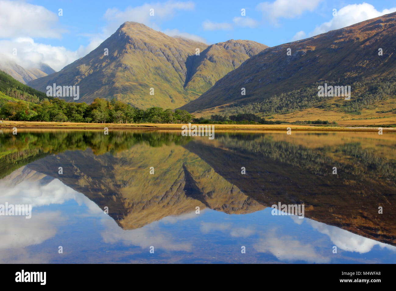 Mountain reflections in Loch Etive Stock Photo - Alamy