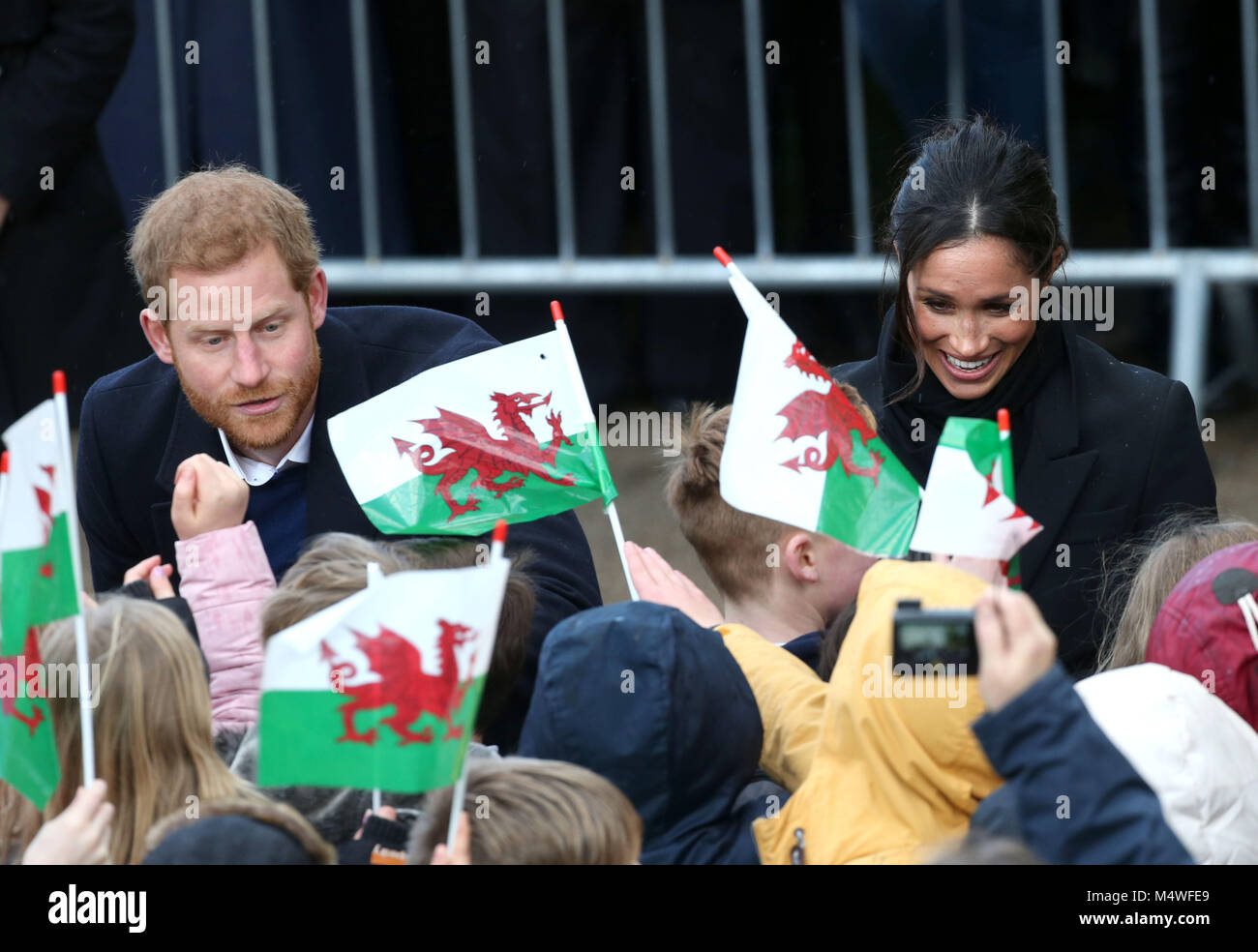 Meghan Markle and Prince Harry visit Cardiff castle Featuring: Meghan ...