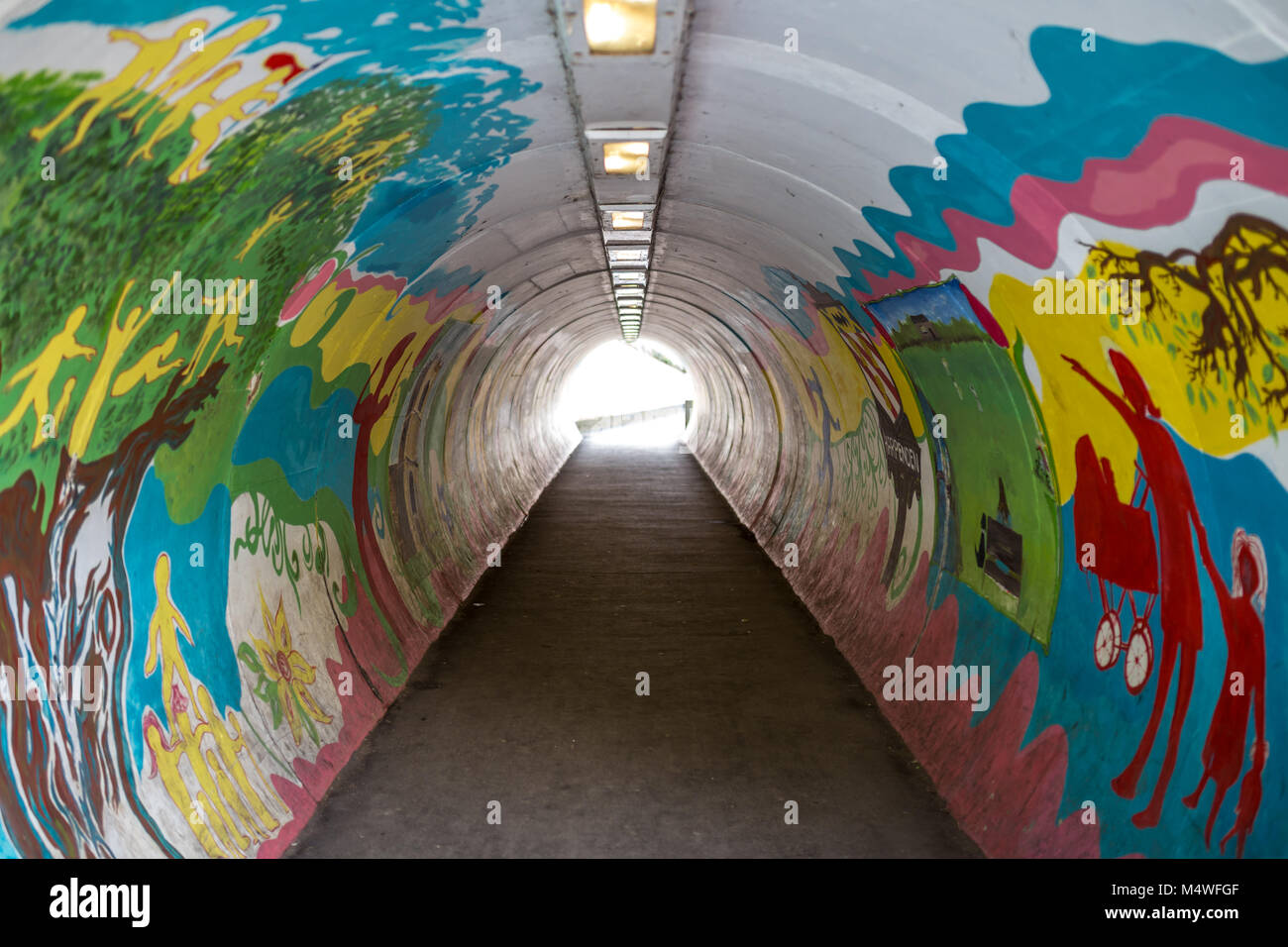 Narrow path through colorful hi-res stock photography and images - Alamy