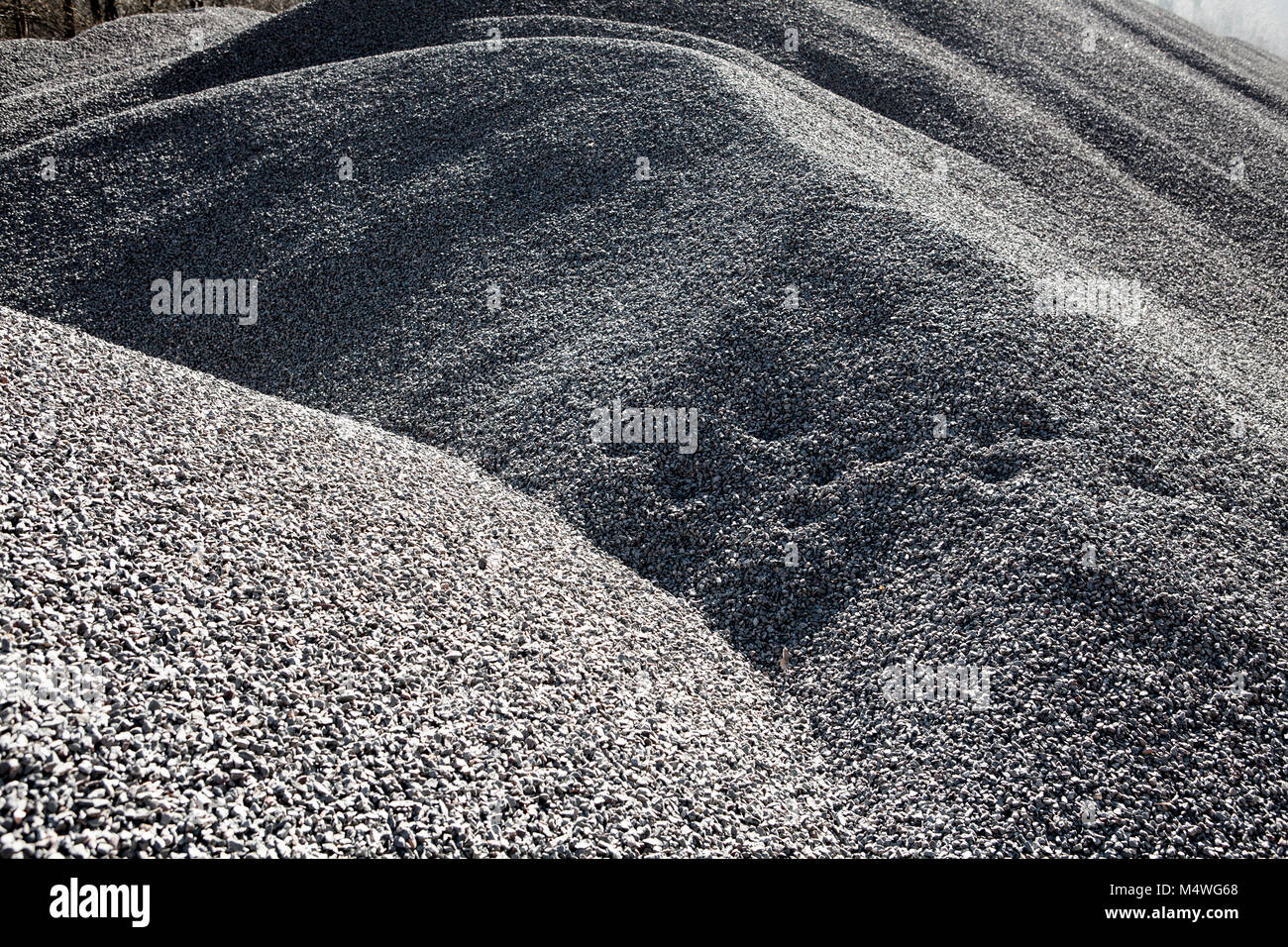 Crushed stone, open cast mining Stock Photo - Alamy