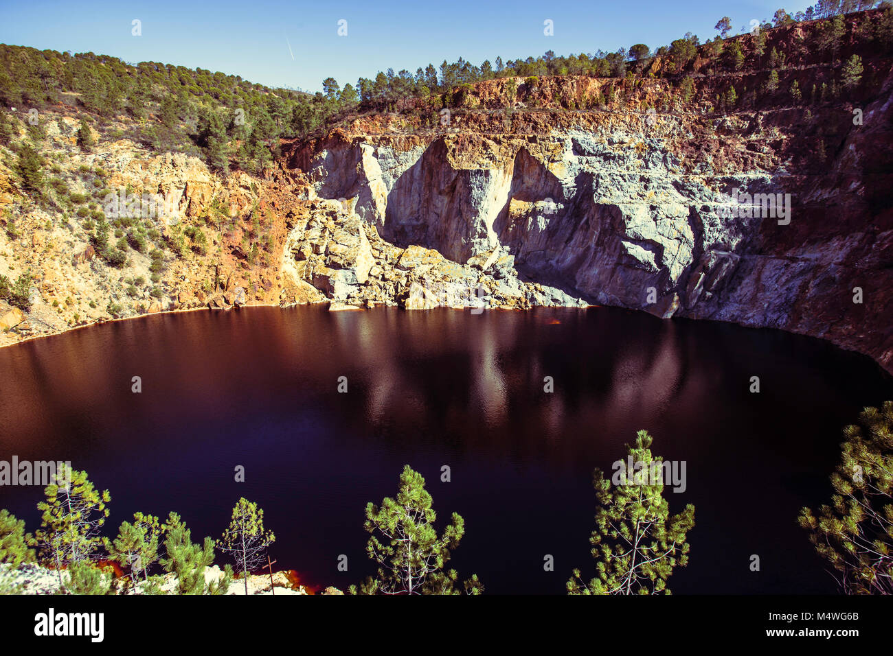 Open pit mine Stock Photo - Alamy