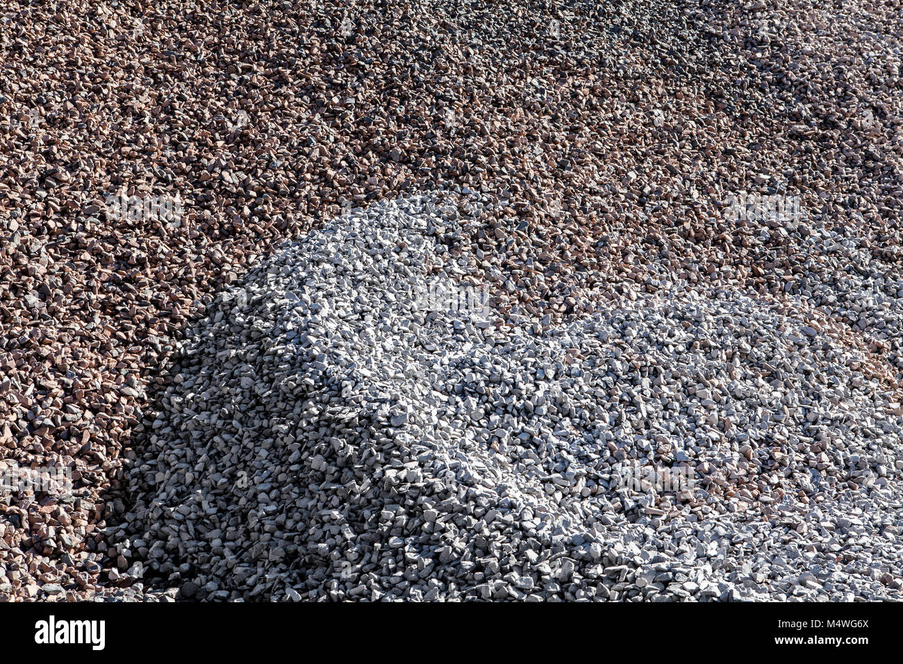 Crushed stone, open cast mining Stock Photo - Alamy
