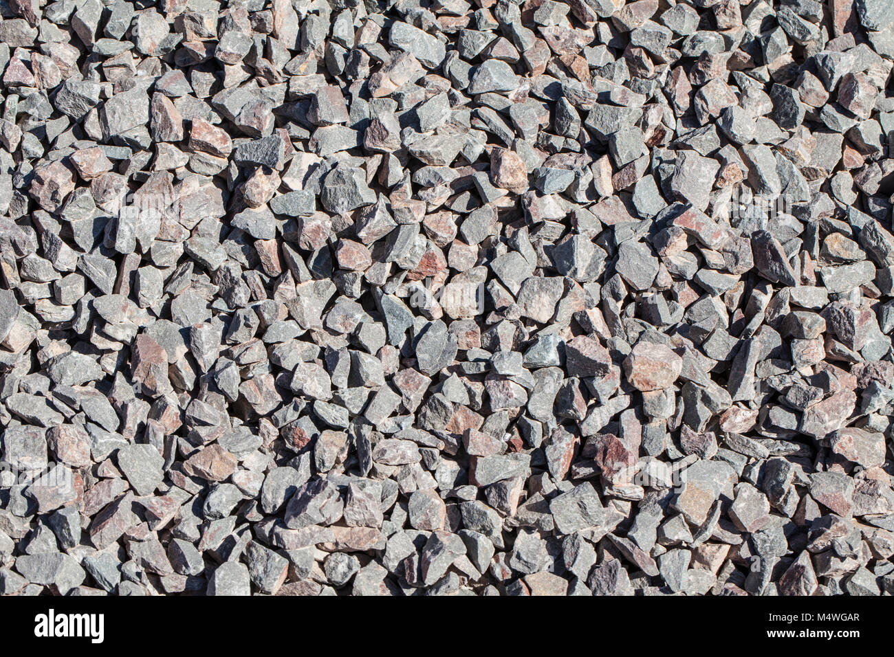 Crushed stone, open cast mining Stock Photo - Alamy