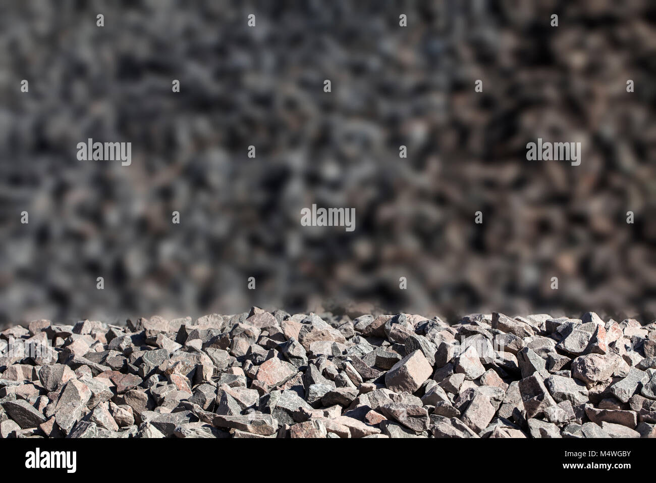 Crushed stone, open cast mining Stock Photo - Alamy