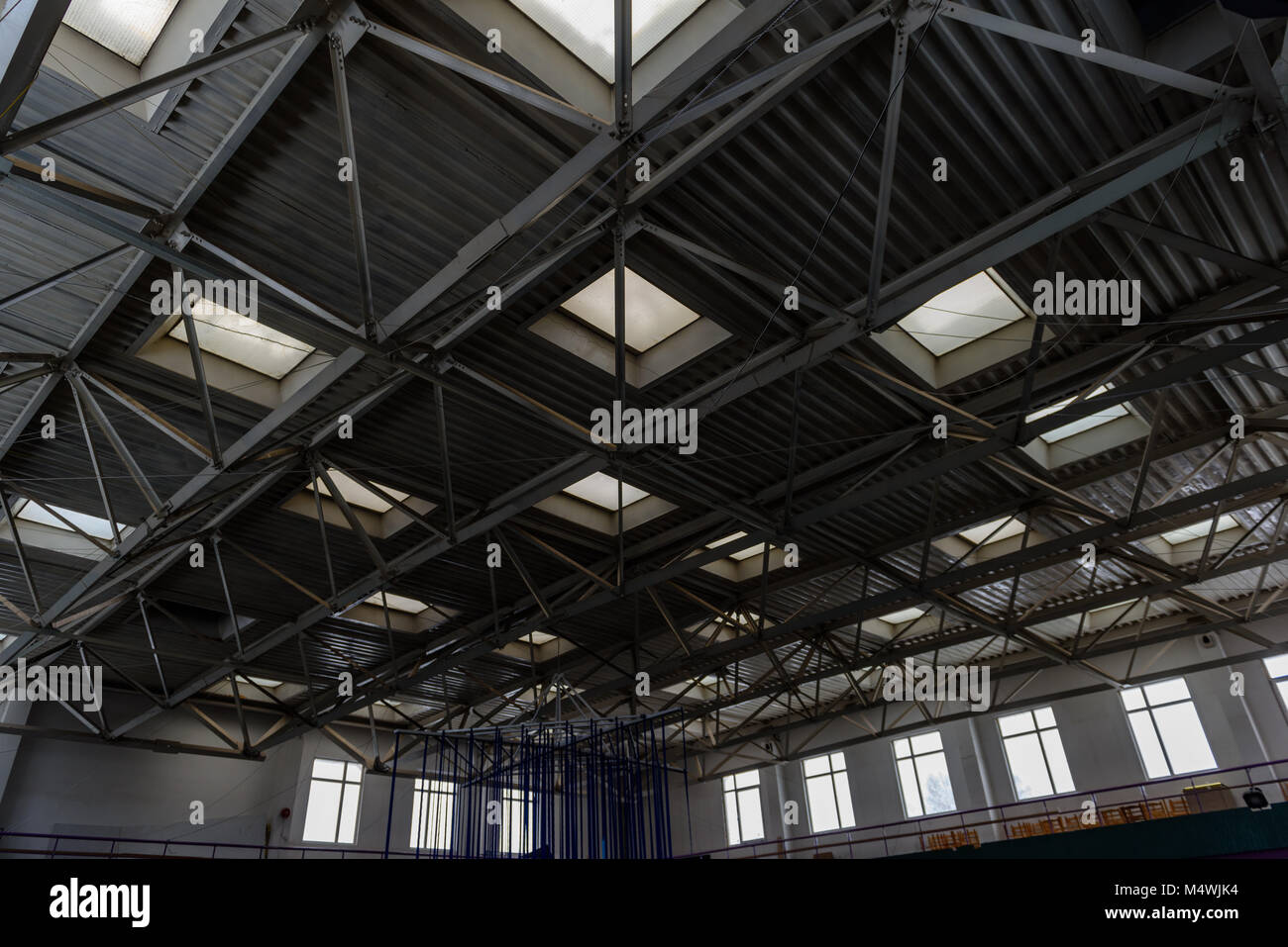 interior elements in large hall. decorations for christmas Stock Photo ...