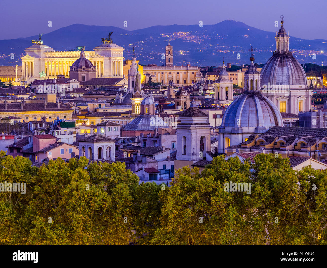 Rome skyline, Italy Stock Photo - Alamy