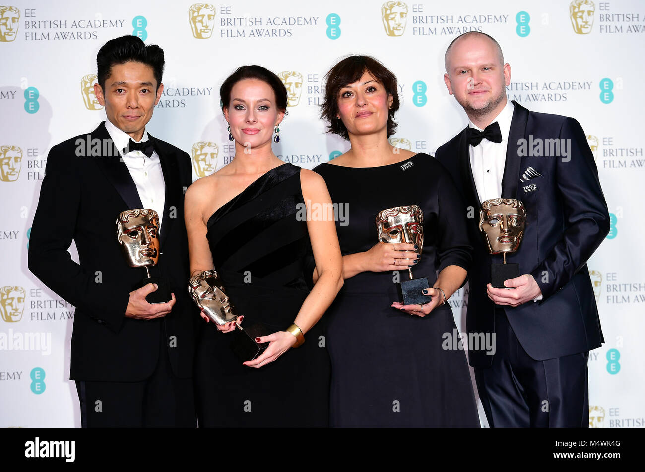 Kazuhiro Tsuji, Lucy Sibbick, Ivana Primorac and David Malinowski with ...