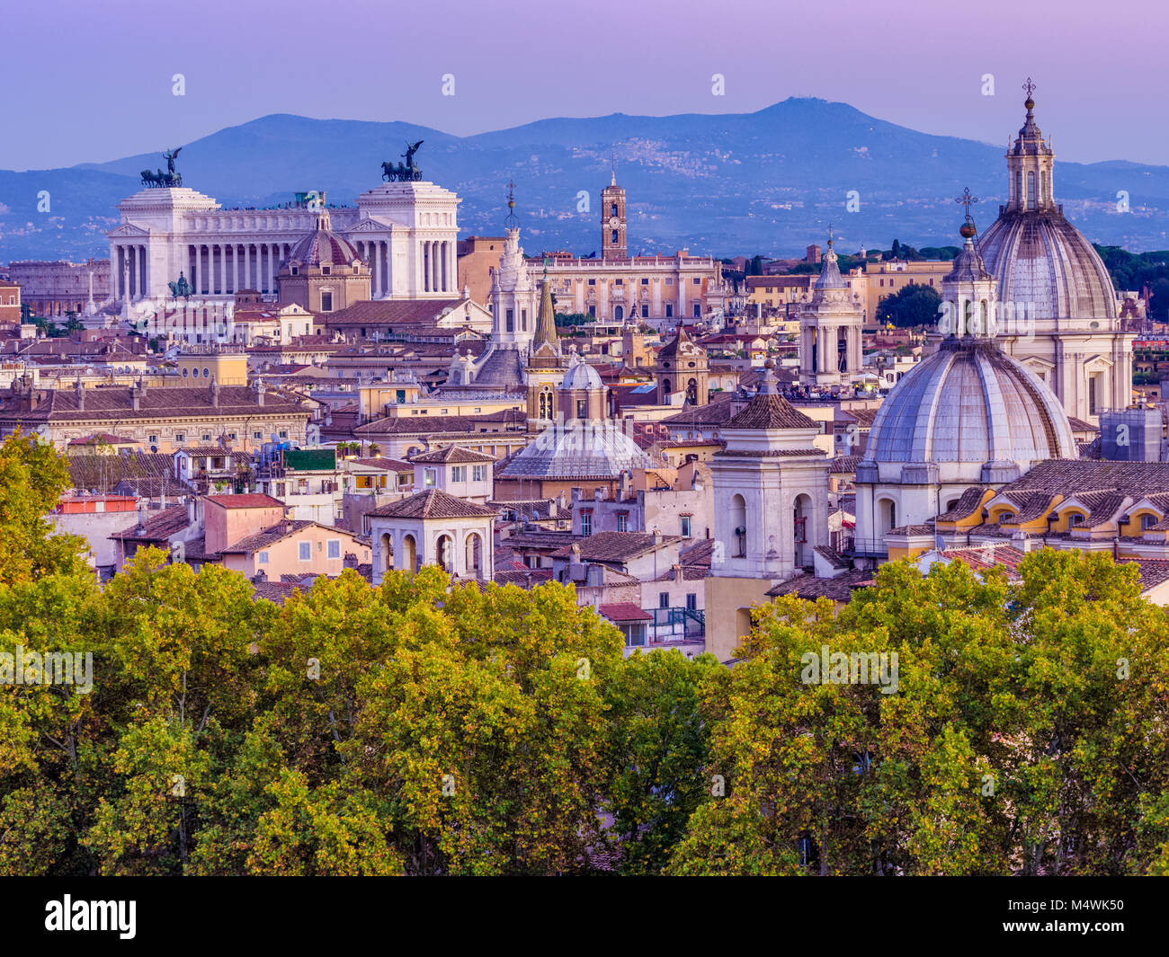 Rome skyline, Italy Stock Photo - Alamy