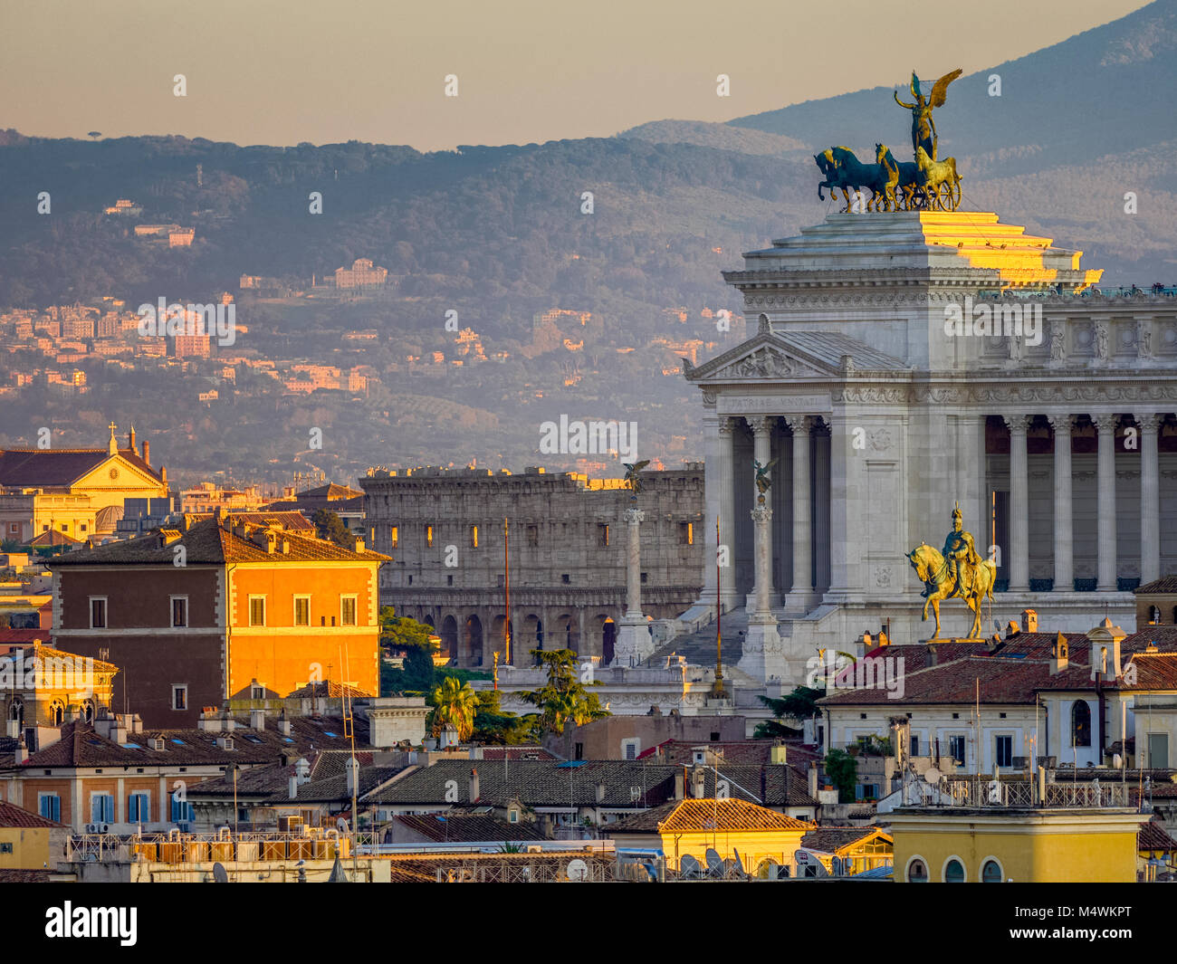 Rome skyline, Italy Stock Photo - Alamy