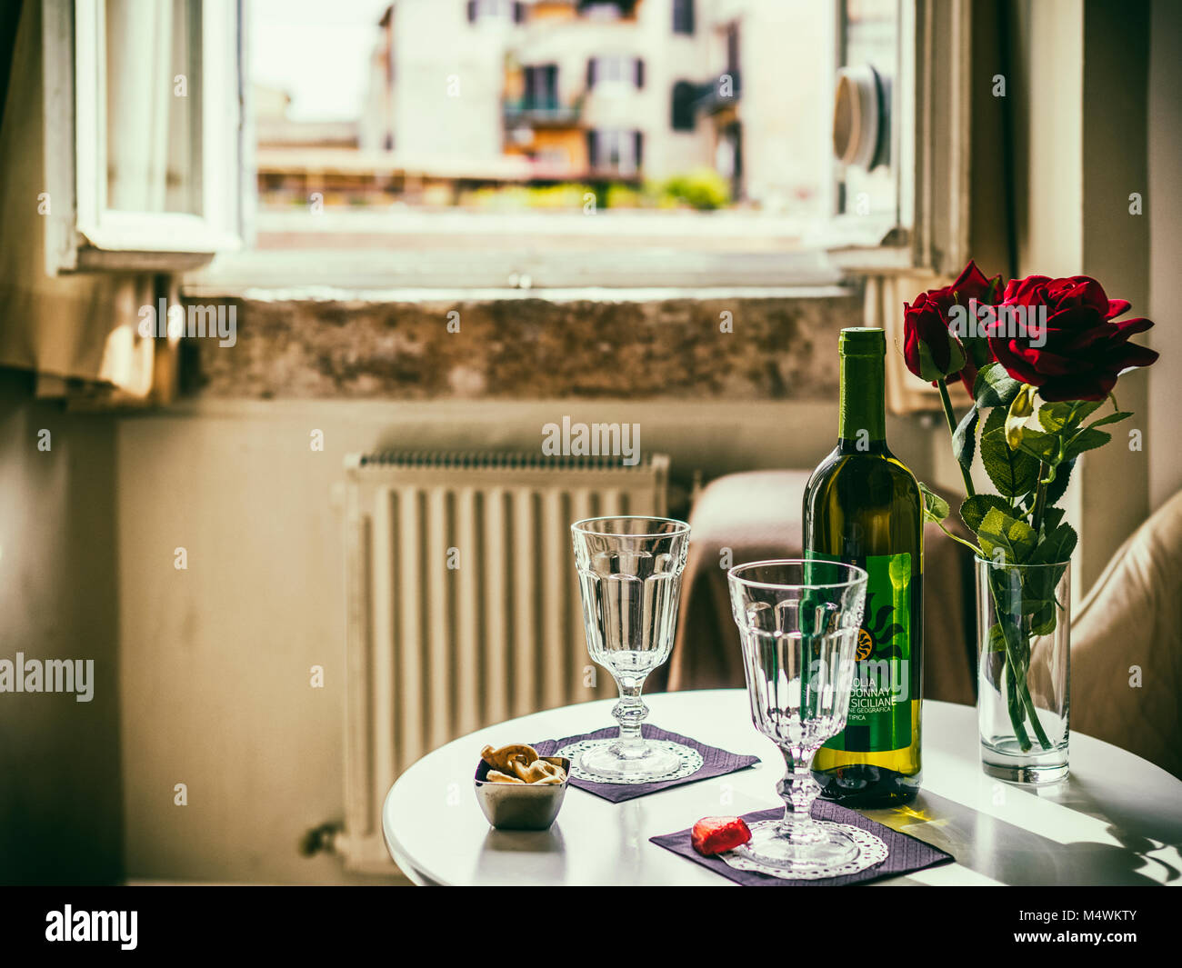 Romantic setting in Rome, Italy Stock Photo - Alamy