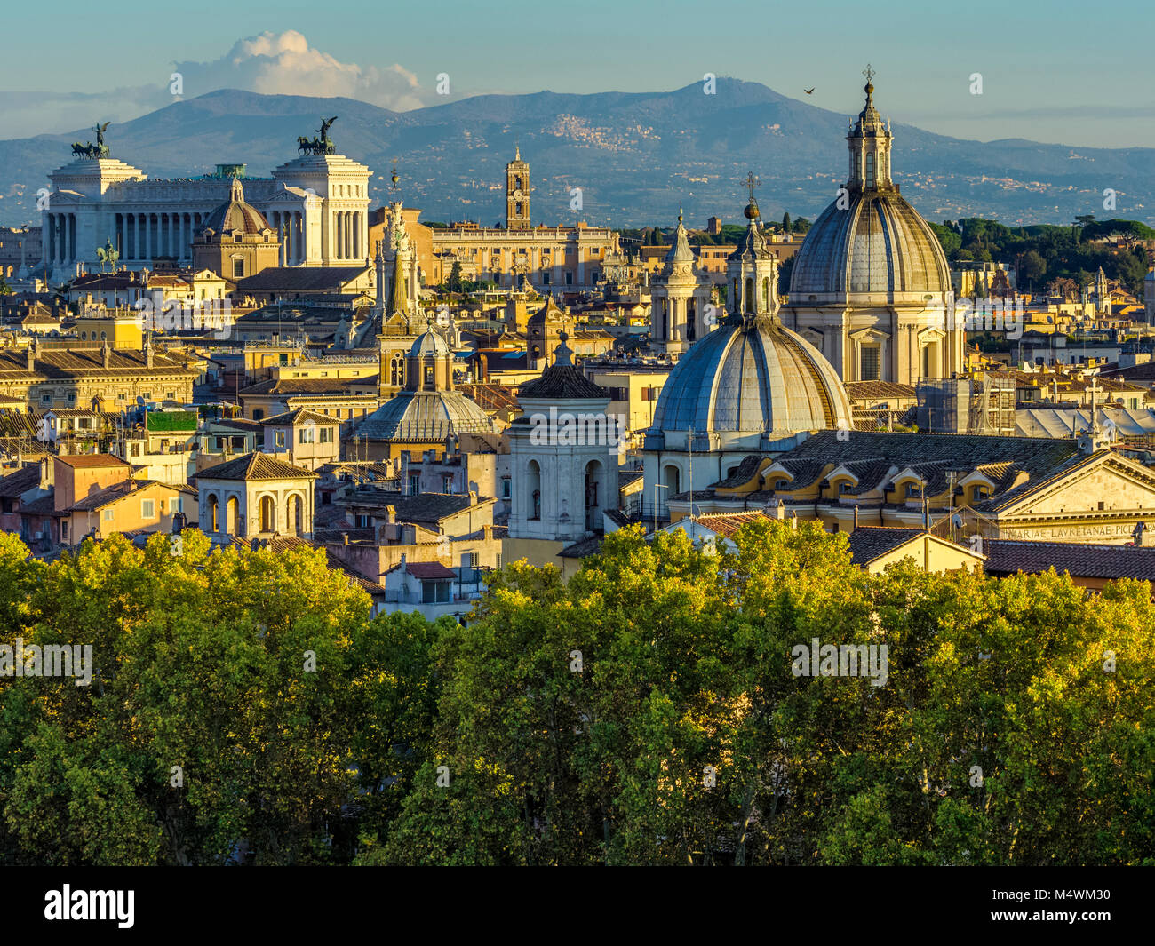 Rome skyline, Italy Stock Photo - Alamy