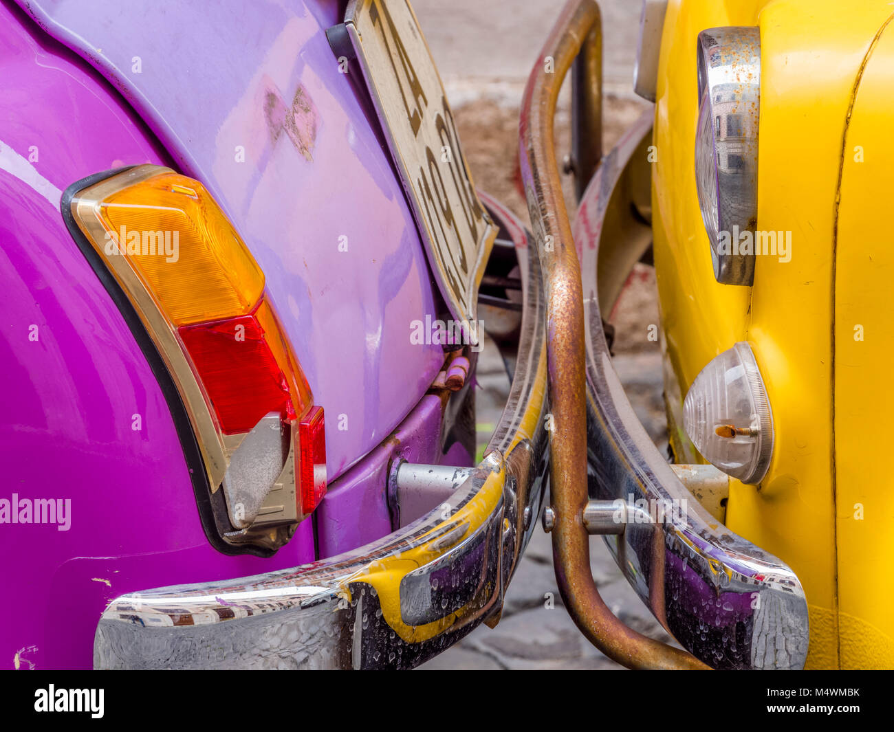 Pink fiat 500 hi-res stock photography and images - Alamy