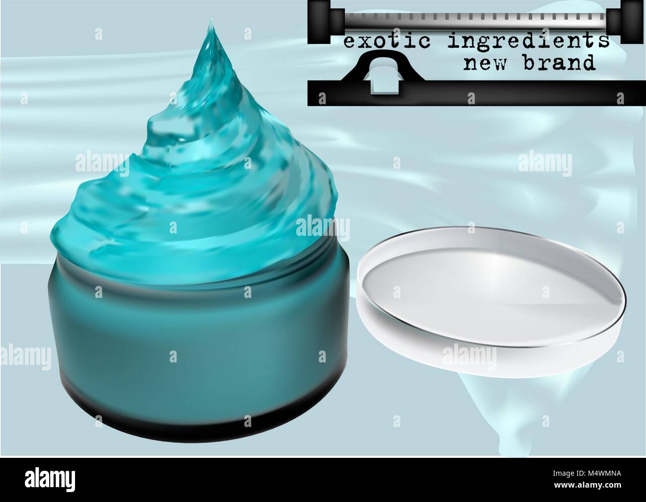 gel on a blue background. vector illustration Stock Vector Image & Art ...