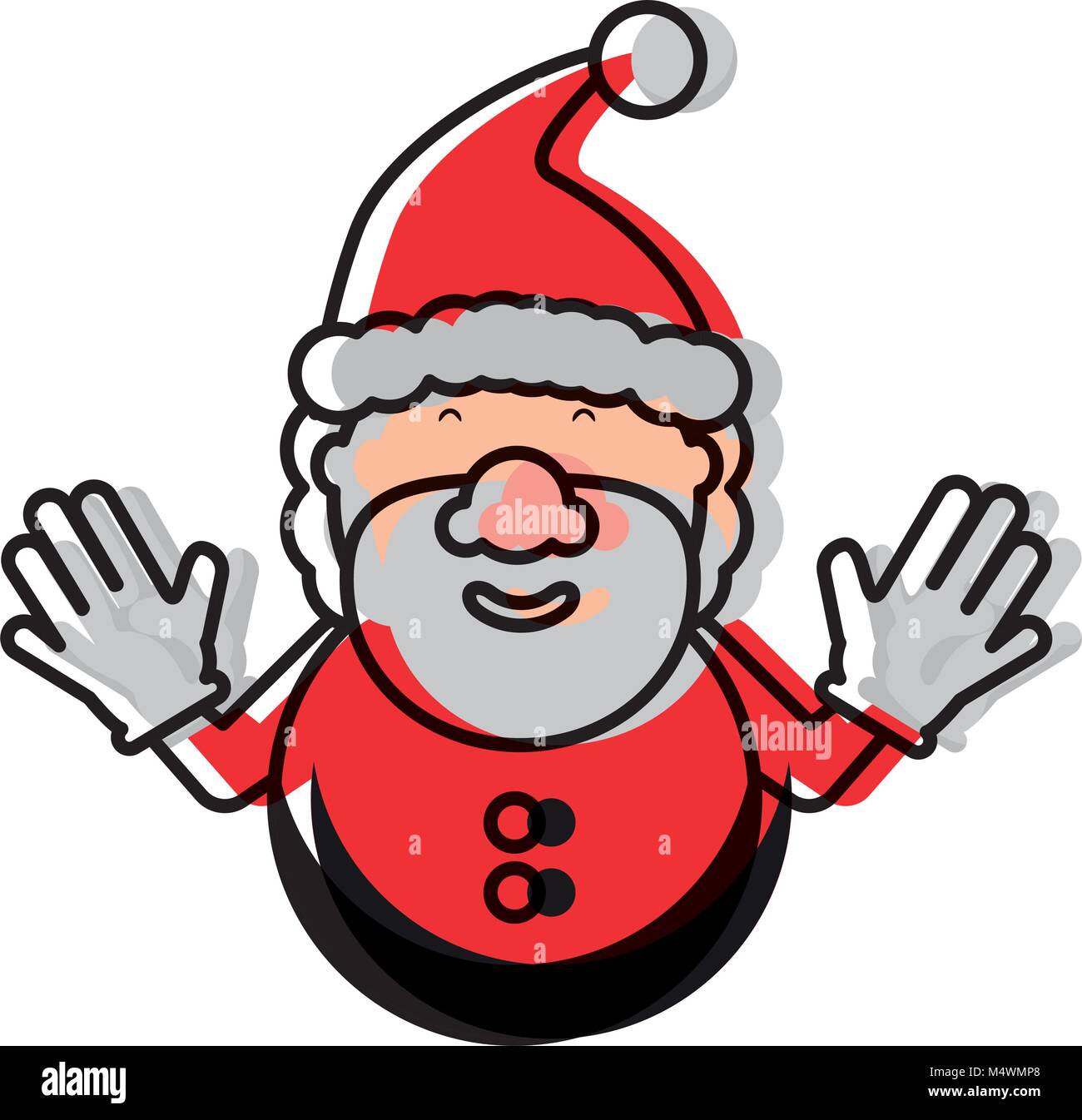 Cartoon santa claus icon Stock Vector Image & Art - Alamy