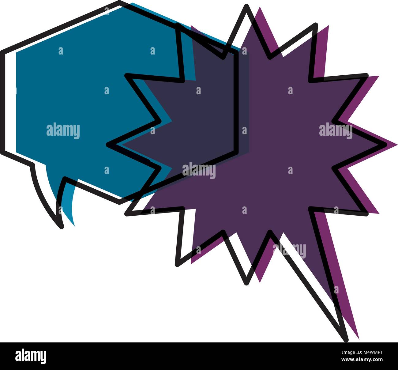 Speech bubbles chat design Stock Vector Image & Art - Alamy