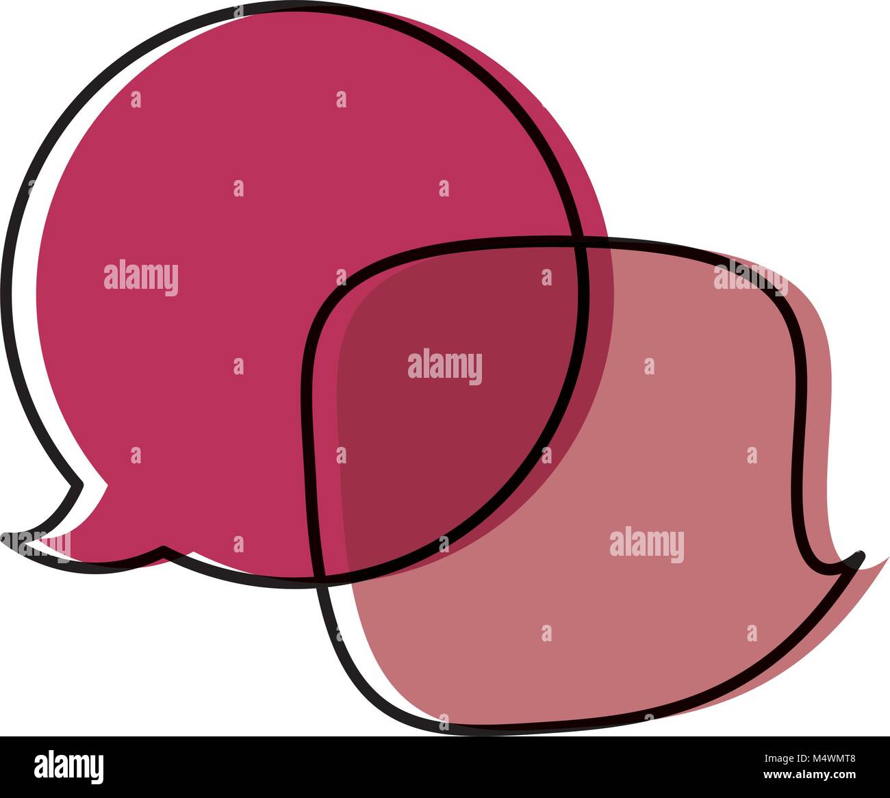 Speech bubbles chat design Stock Vector Image & Art - Alamy