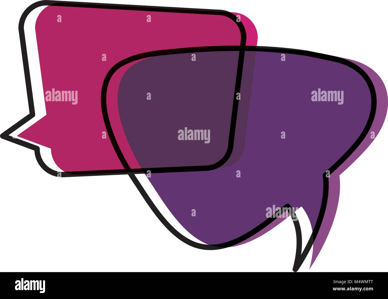 Speech bubbles chat design Stock Vector Image & Art - Alamy