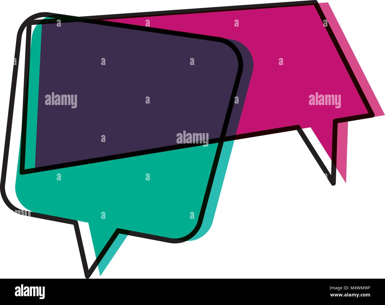 Speech bubbles chat design Stock Vector Image & Art - Alamy