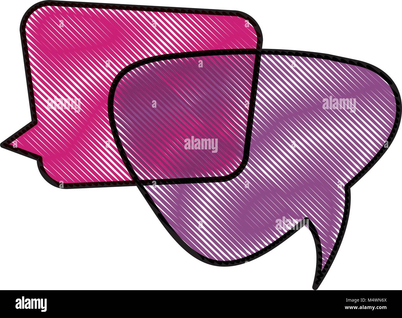 Speech bubbles chat design Stock Vector Image & Art - Alamy