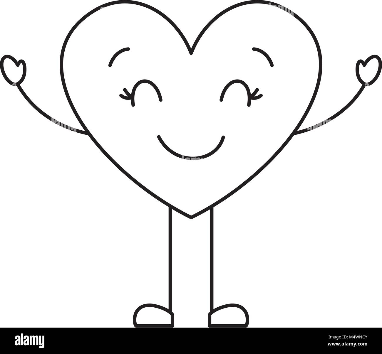 Cartoon Heart Outline