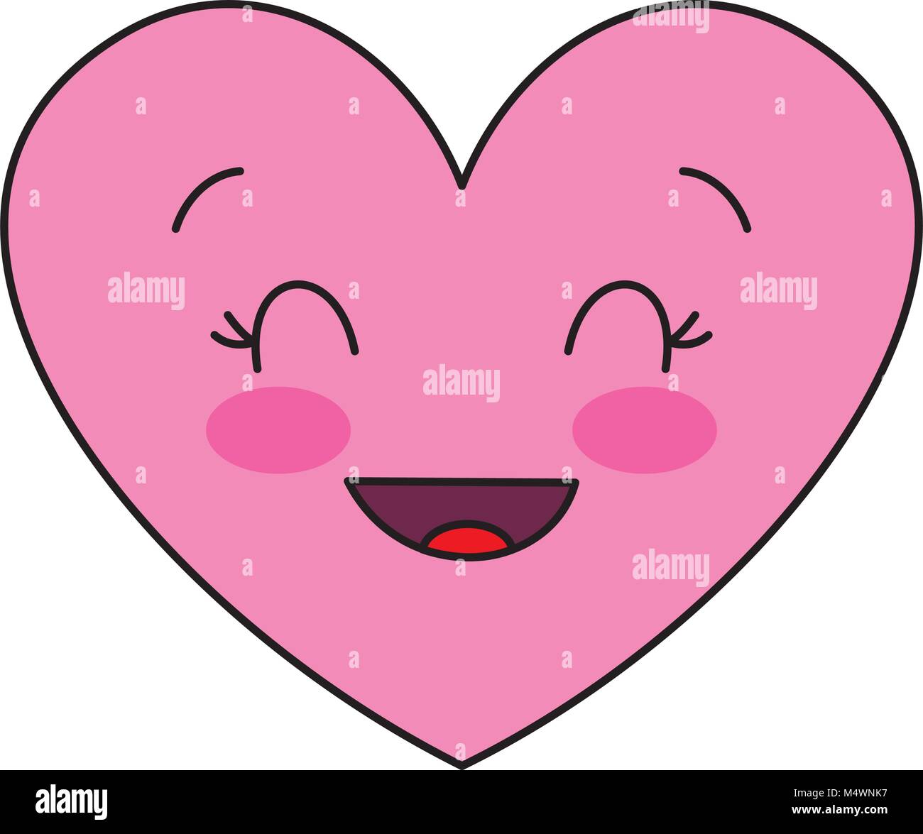 Smiling Heart Cartoon