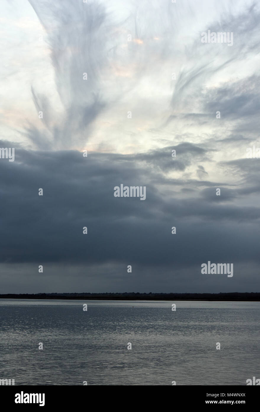 an interesting cloud structure after the stormy weather above the sea ...