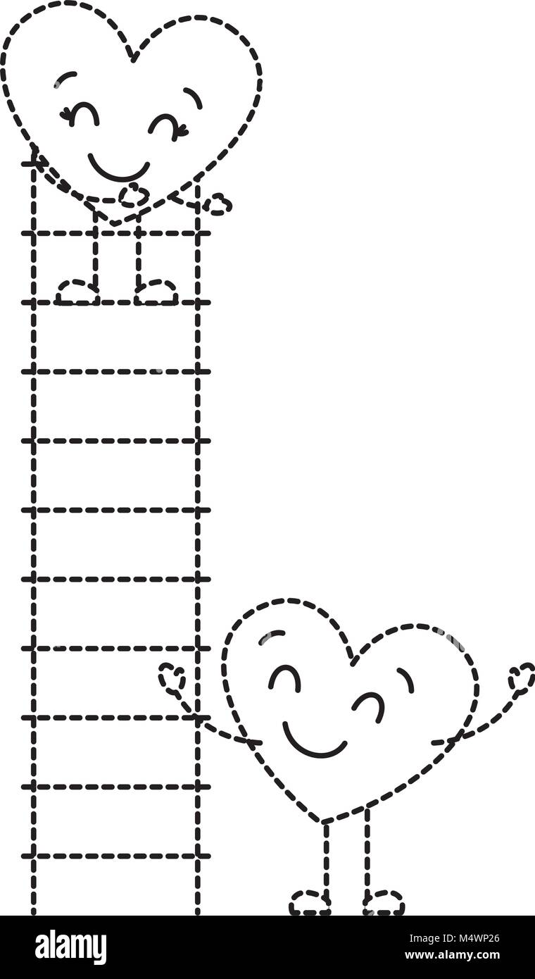 Couple ladder Stock Vector Images - Alamy